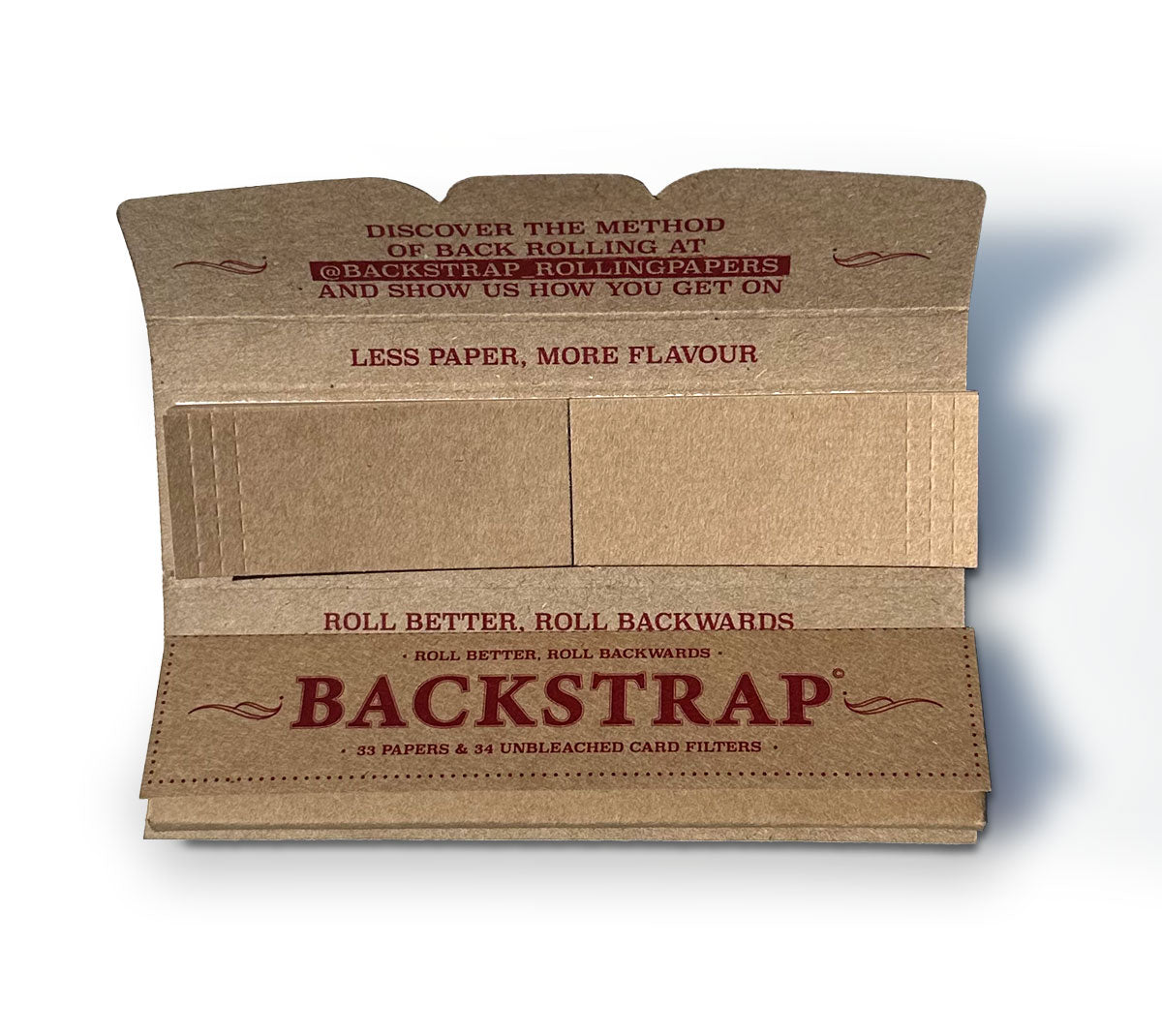 Raw wood Back rolling paper